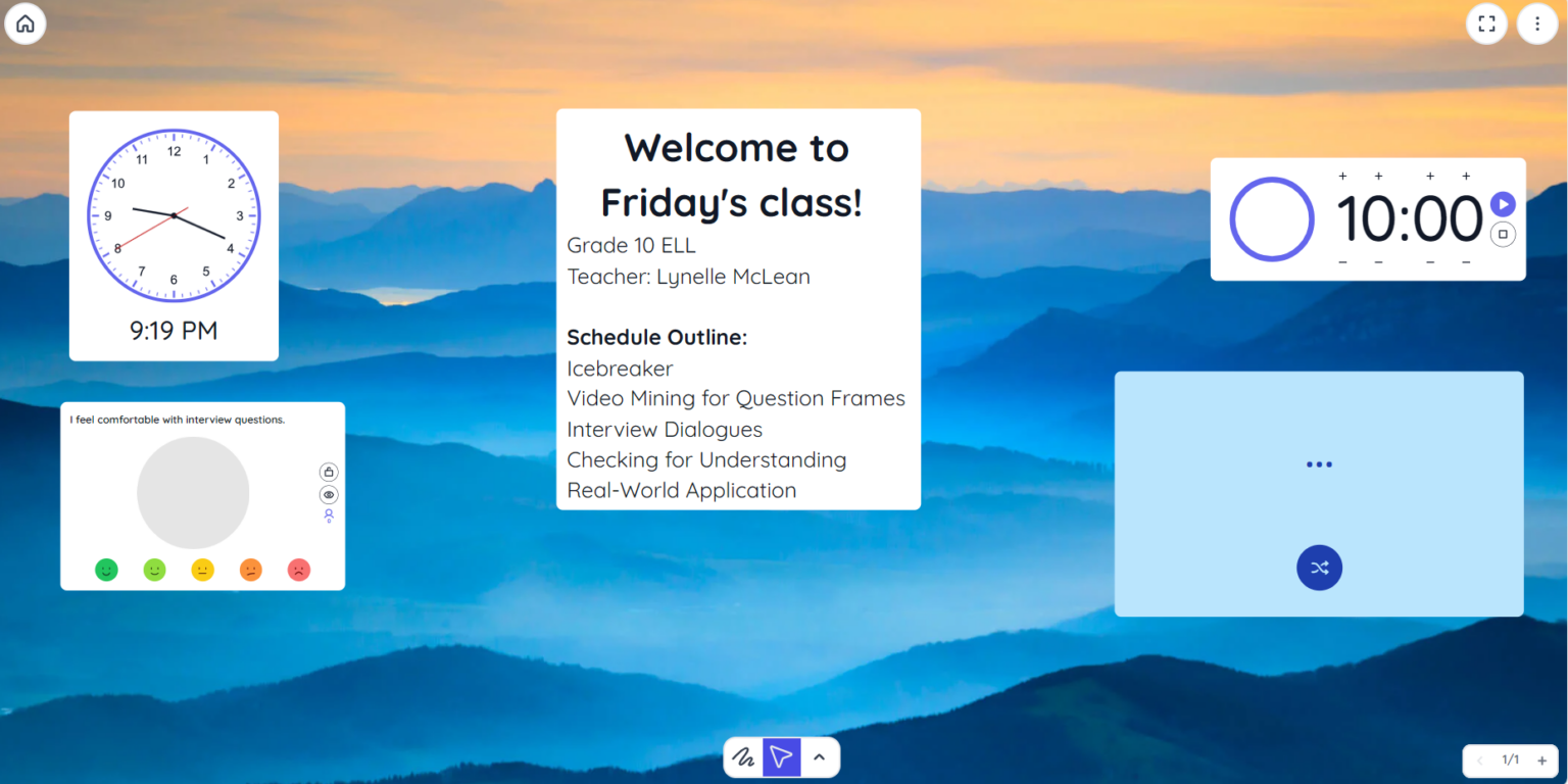 Classroomscreen | The #1 online whiteboard for teachers – West Coast PHE